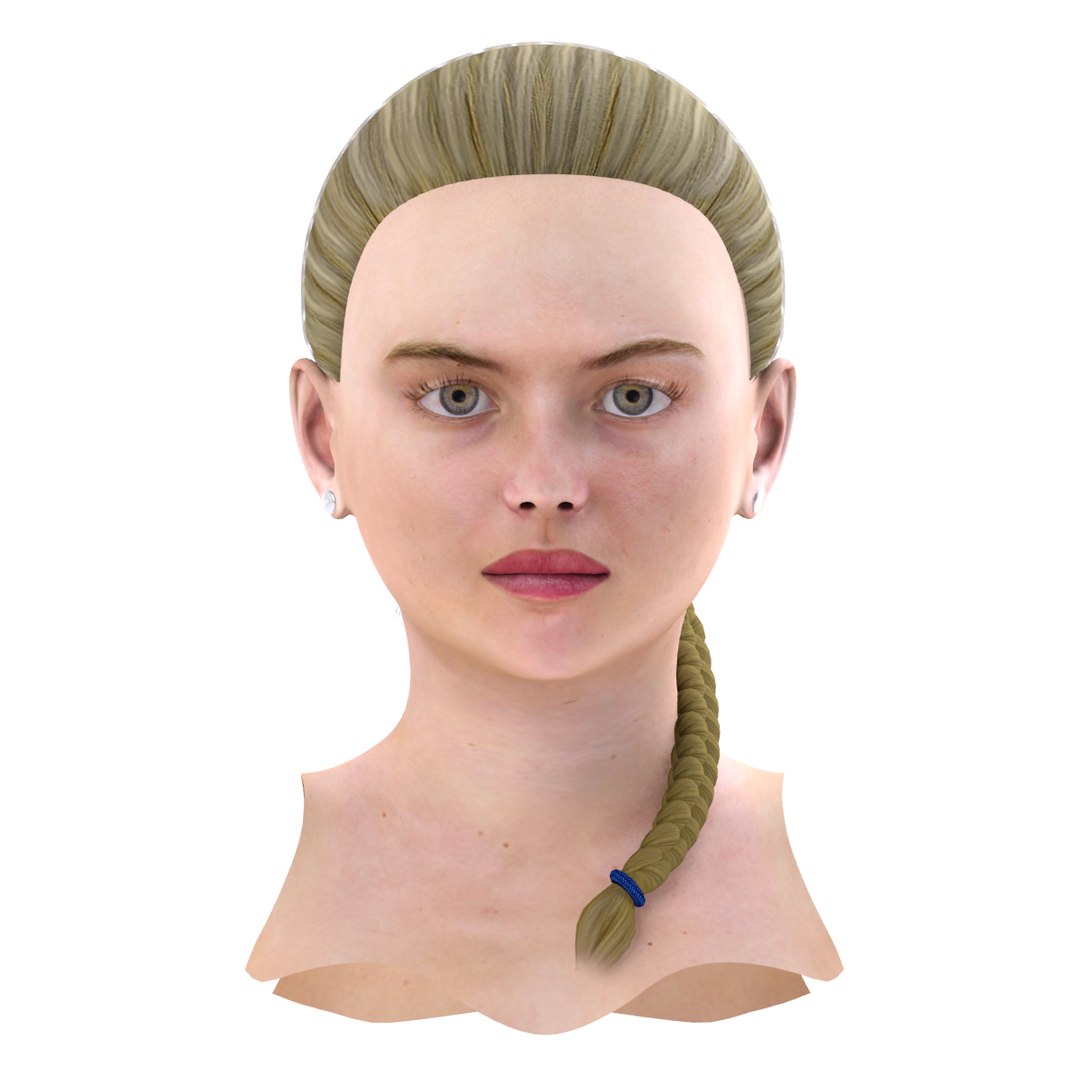 3d Braid Hair Model