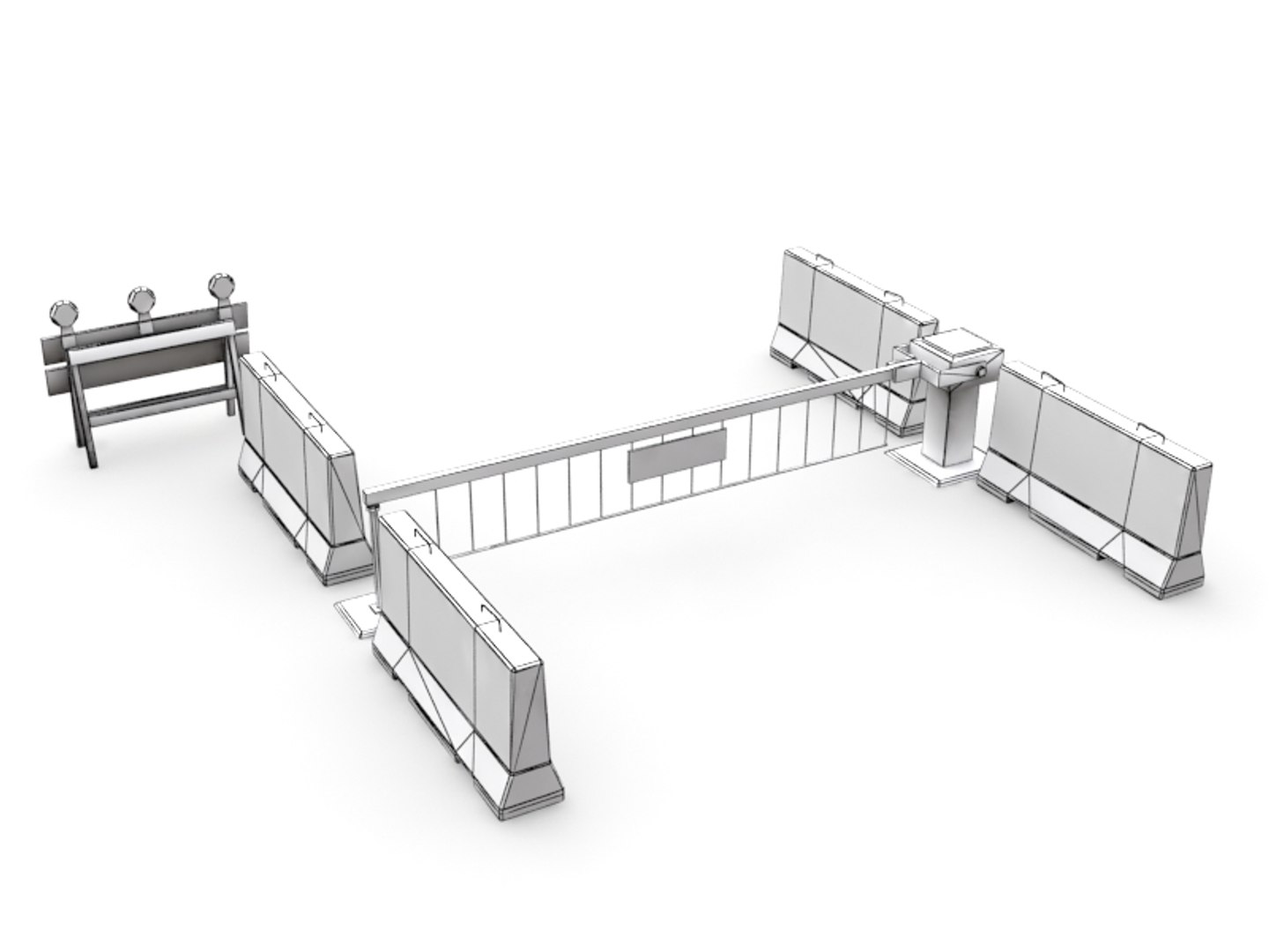 Barrier 3d Model