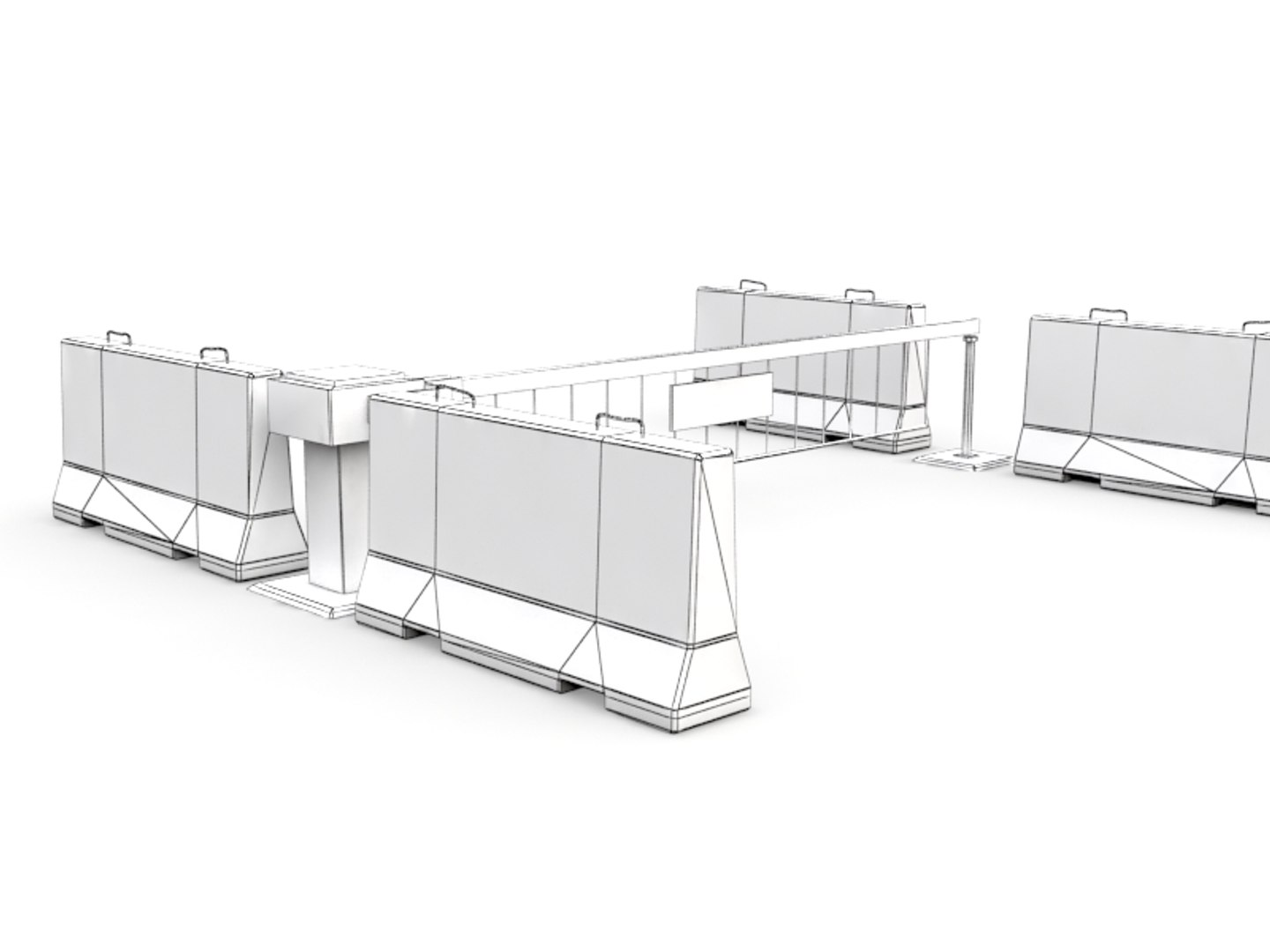 Barrier 3d Model