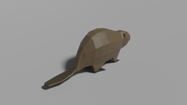 3D model Low-poly Beaver - TurboSquid 1806907