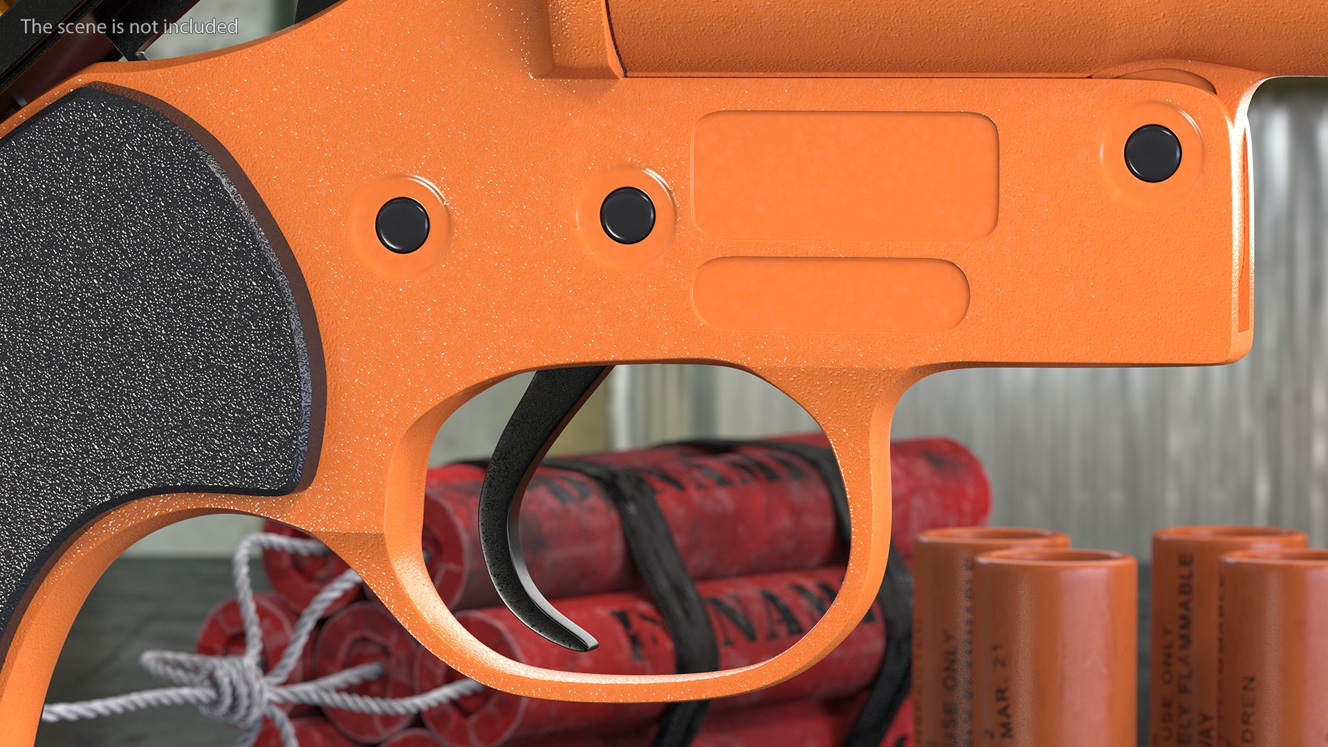 Signal Flare Launcher With 12 Gauge Aerial Flares 3D Model - TurboSquid ...