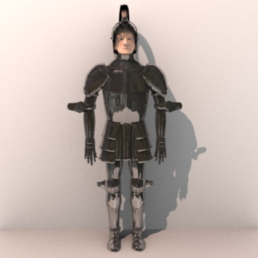 3d Knight Helmet Model