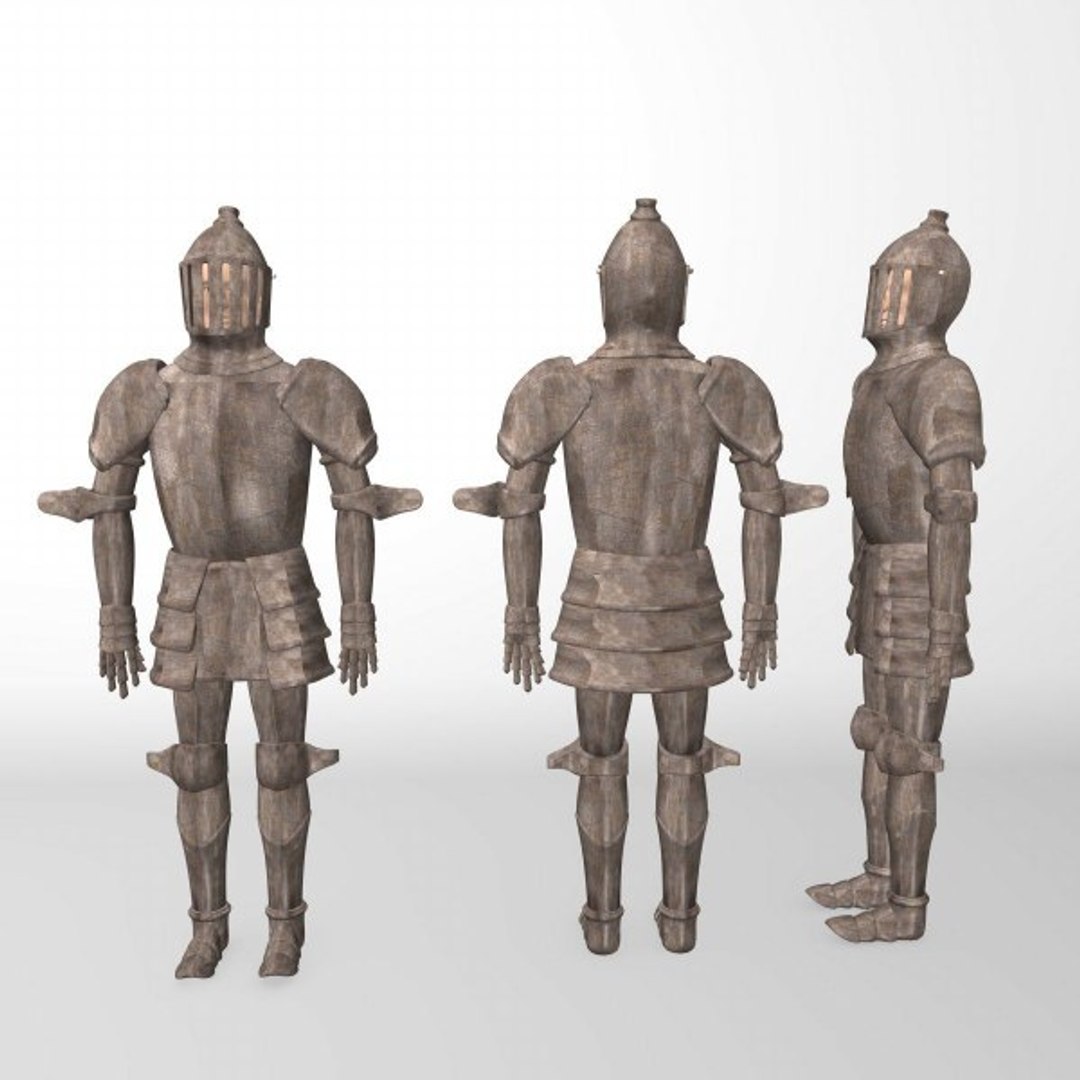 3d Knight Helmet Model