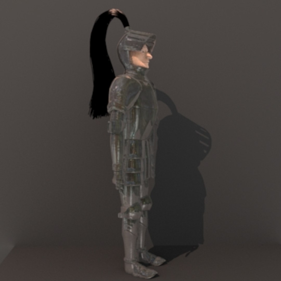 3d Knight Helmet Model