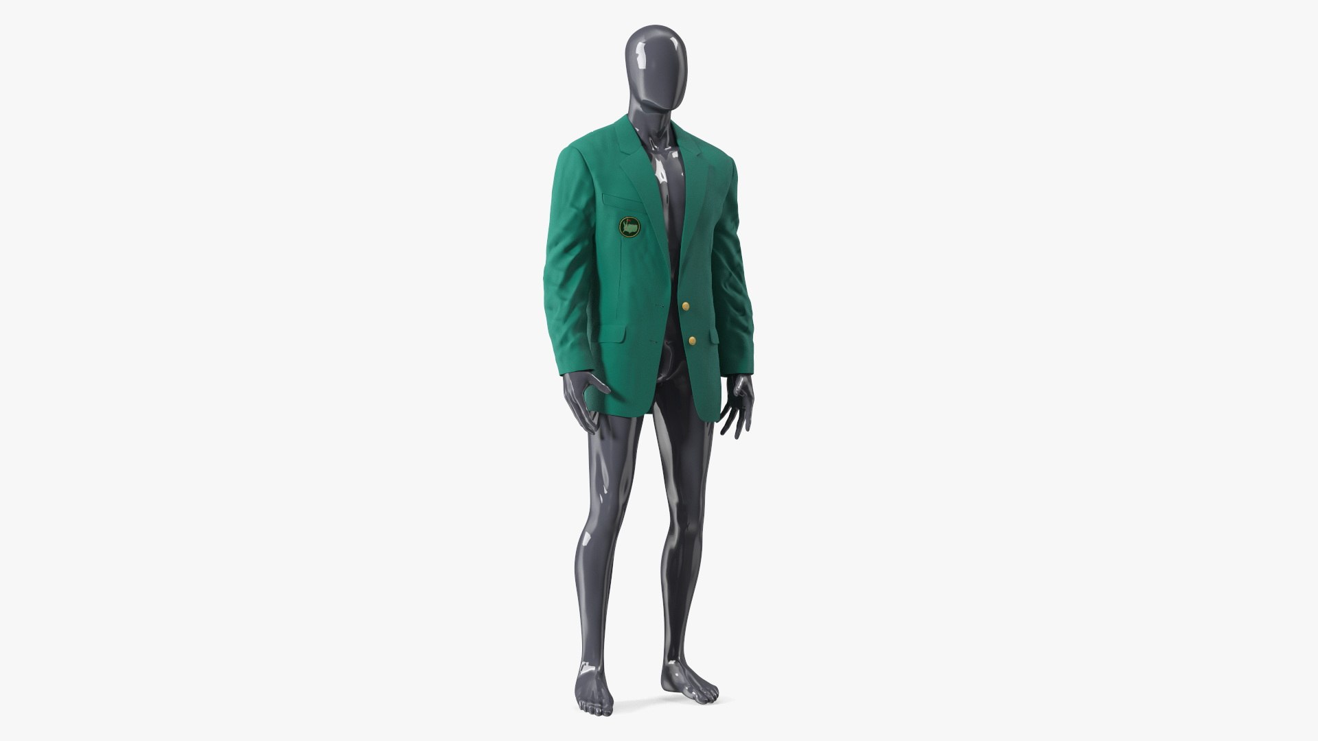 Golf Masters Green Jacket On Mannequin 3D Model - TurboSquid 2040341