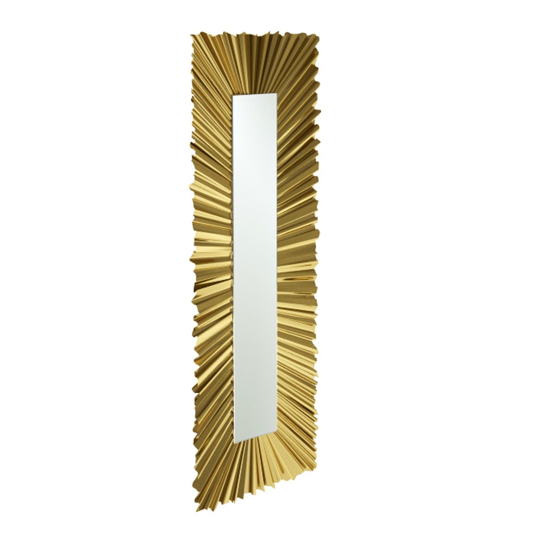 christopher ruffle rectangle mirror 3d model