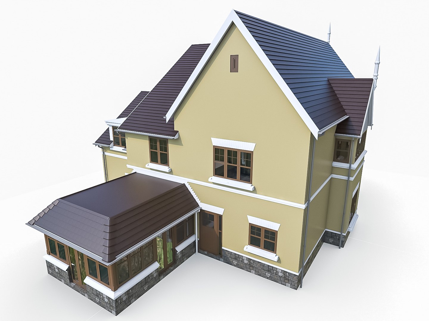 3D Cottage House - TurboSquid 1822064