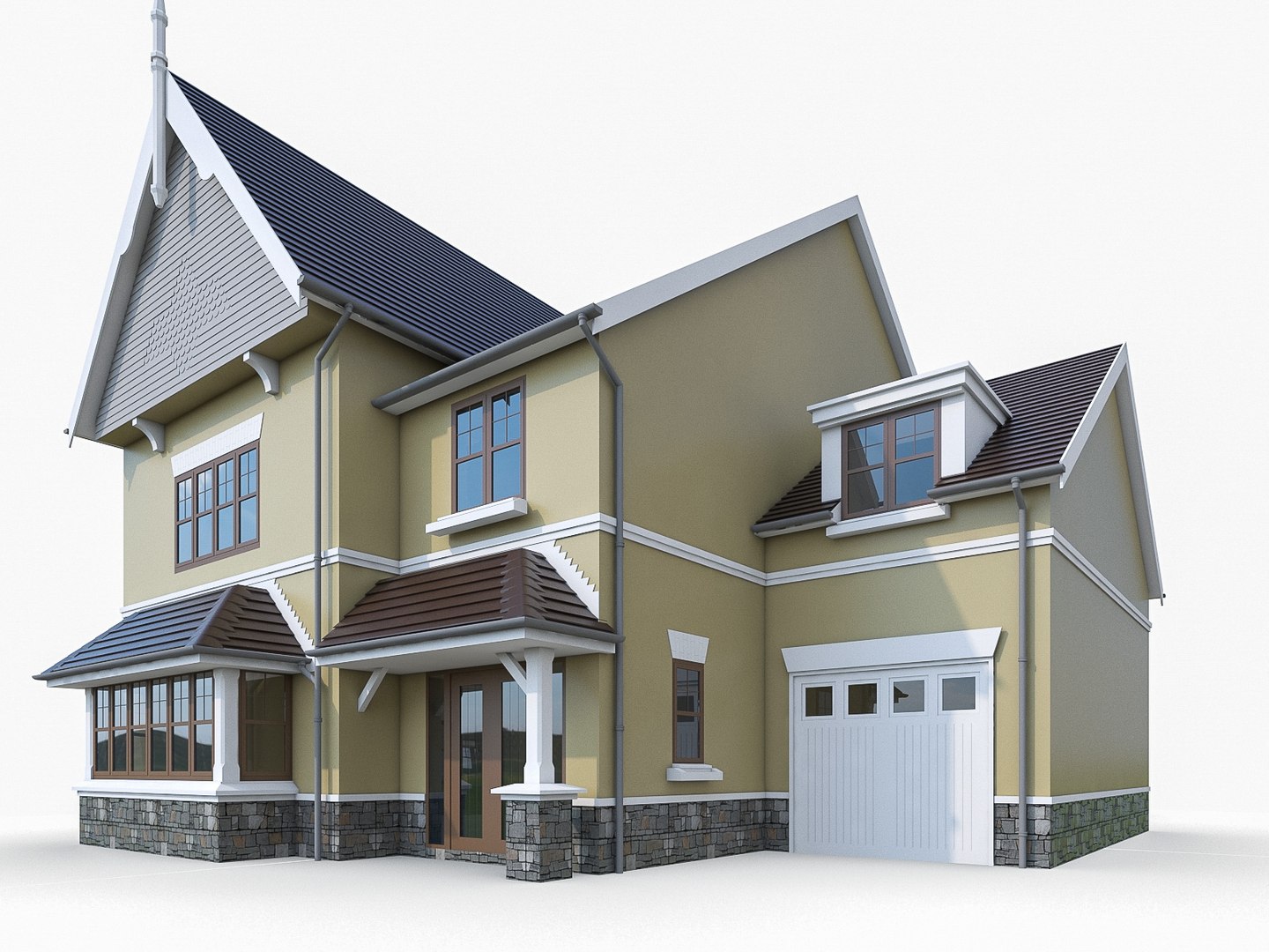 3D Cottage House - TurboSquid 1822064