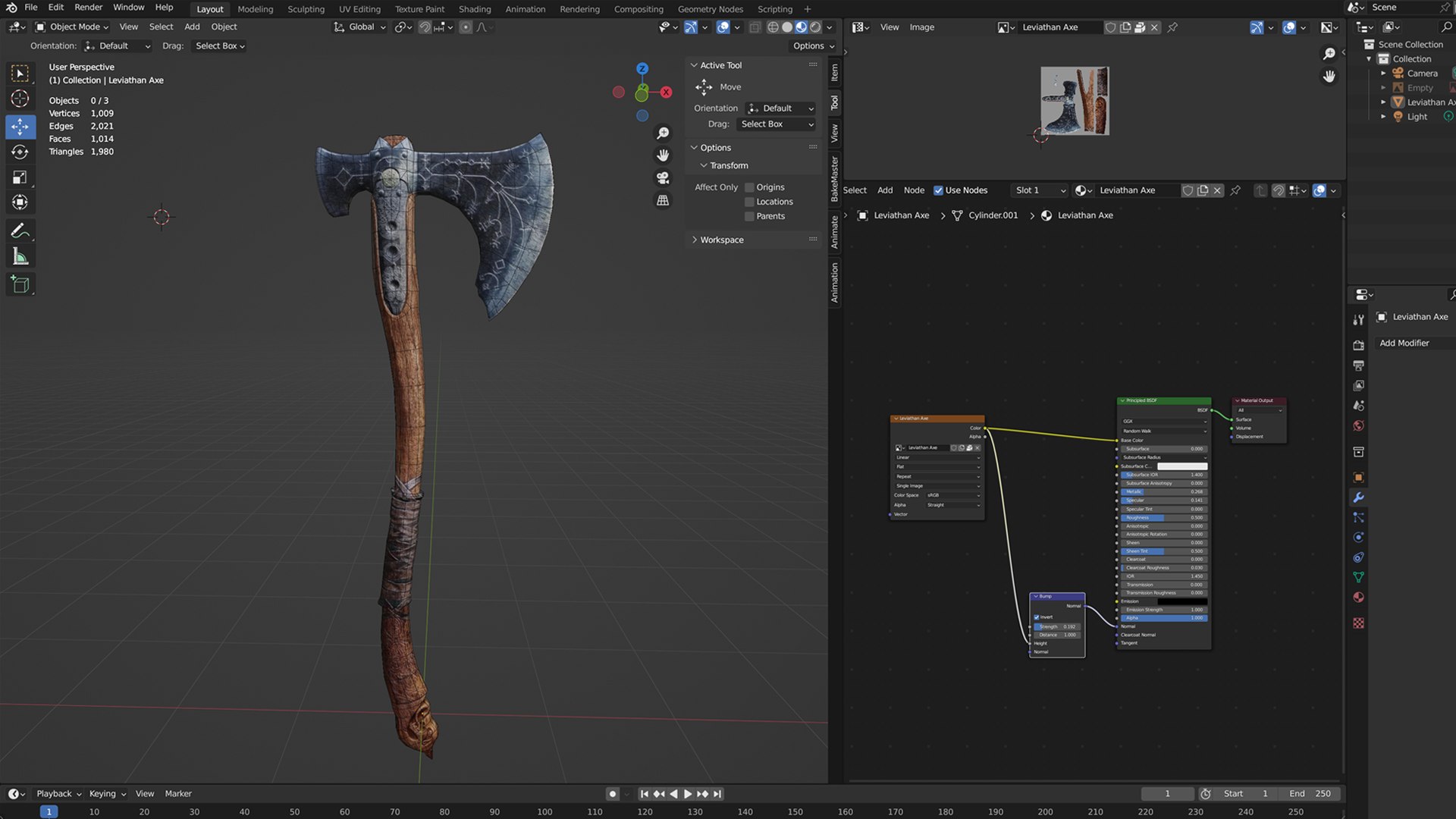 Leviathan Axe -Low Poly - Game Ready Model Model - TurboSquid 2029244