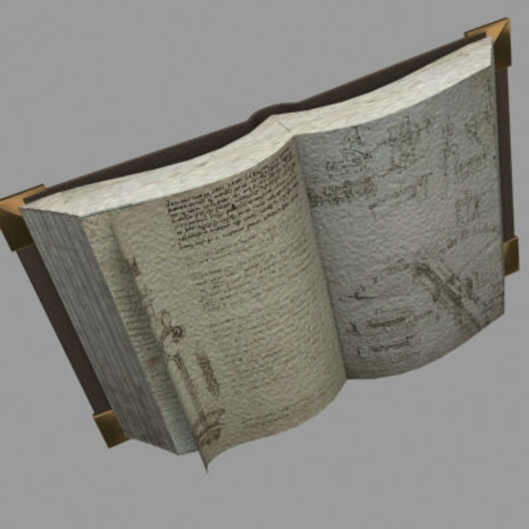 Book Papers 3d Model