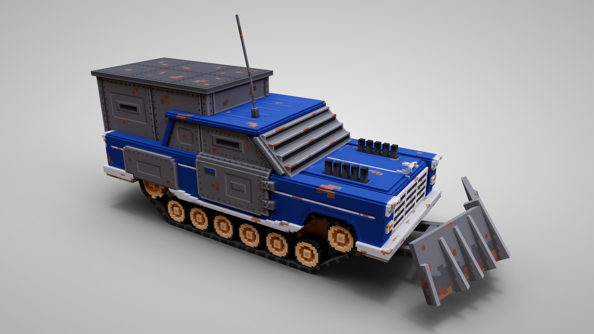 Voxel Cash-in-transit Machine 3D Model - TurboSquid 1939126