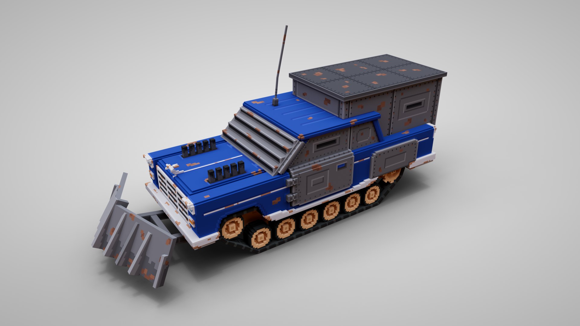 Voxel Cash-in-transit Machine 3D Model - TurboSquid 1939126