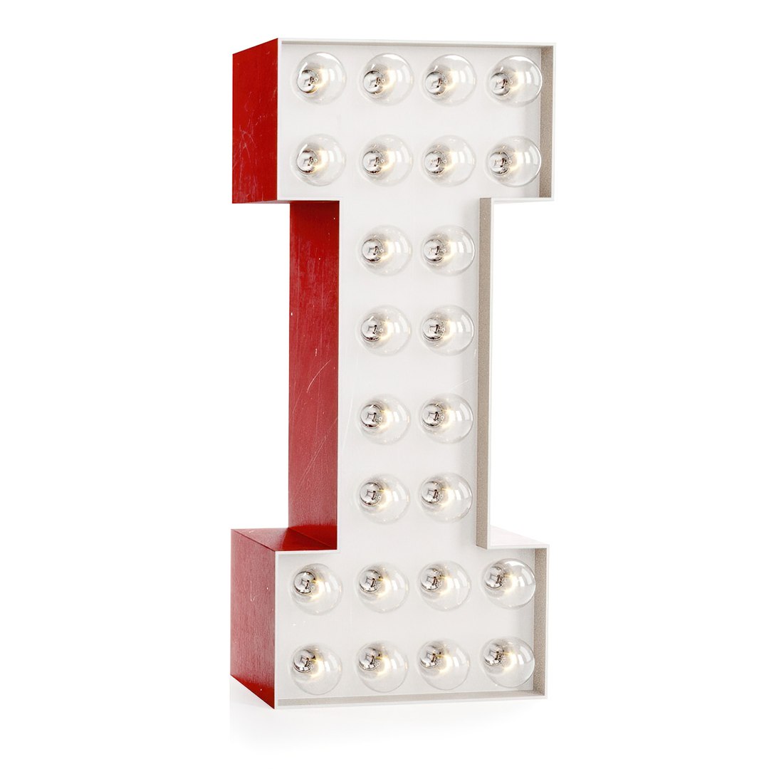 3D Letter Lights - TurboSquid 1642801