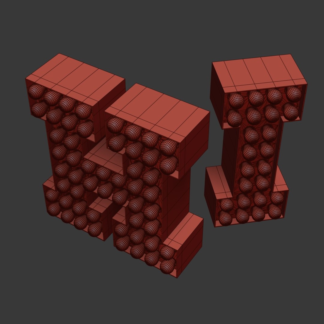 3D Letter Lights - TurboSquid 1642801
