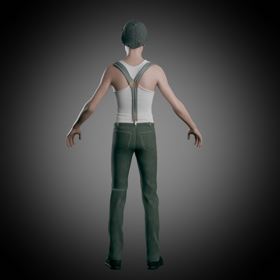Game Ready Low Poly Rigged Character Jughead Model - TurboSquid 2046555