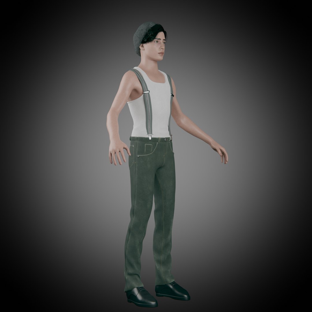 Game Ready Low Poly Rigged Character Jughead Model - TurboSquid 2046555