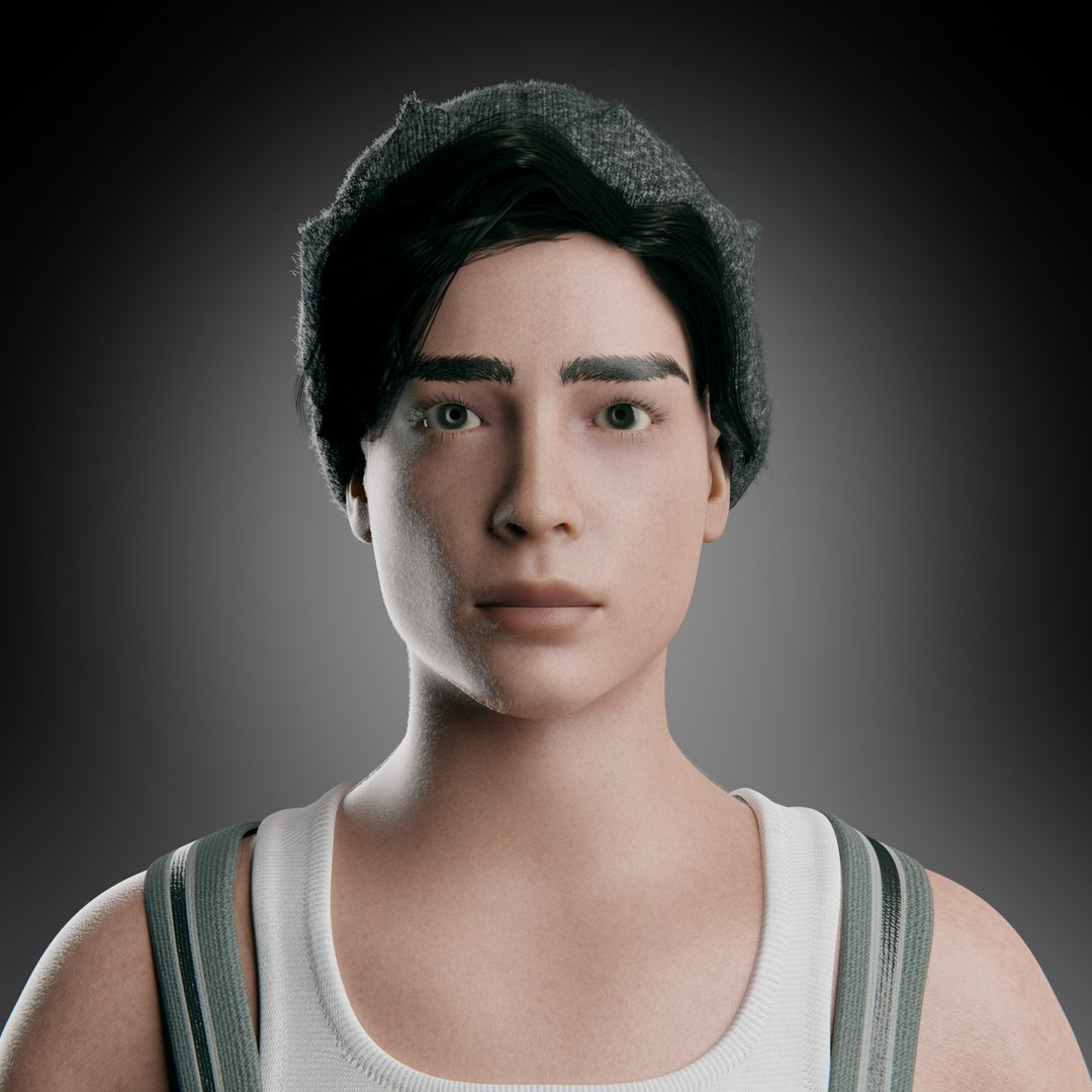 Game Ready Low Poly Rigged Character Jughead Model - TurboSquid 2046555