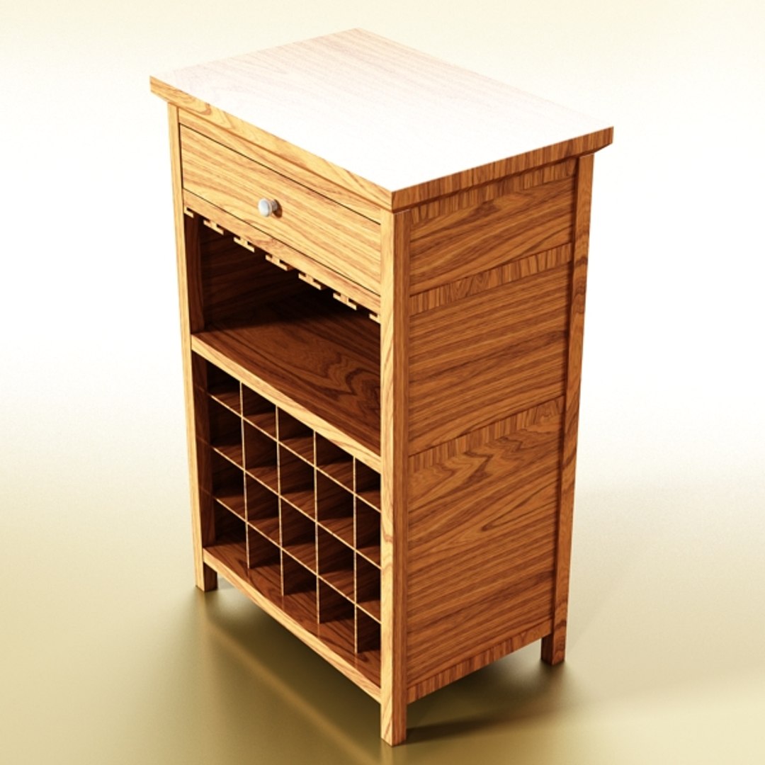 Wine Table Rack 3 3ds