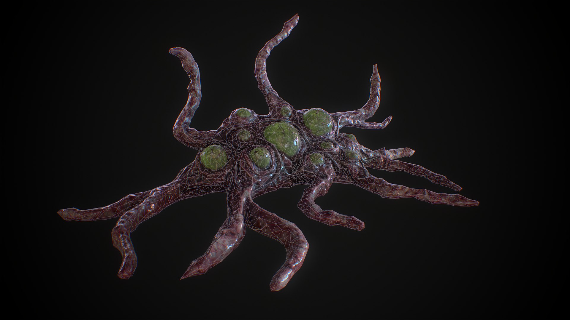 3D Model Biomass Alien Plant - Gameready Low-poly 3D Model - TurboSquid ...