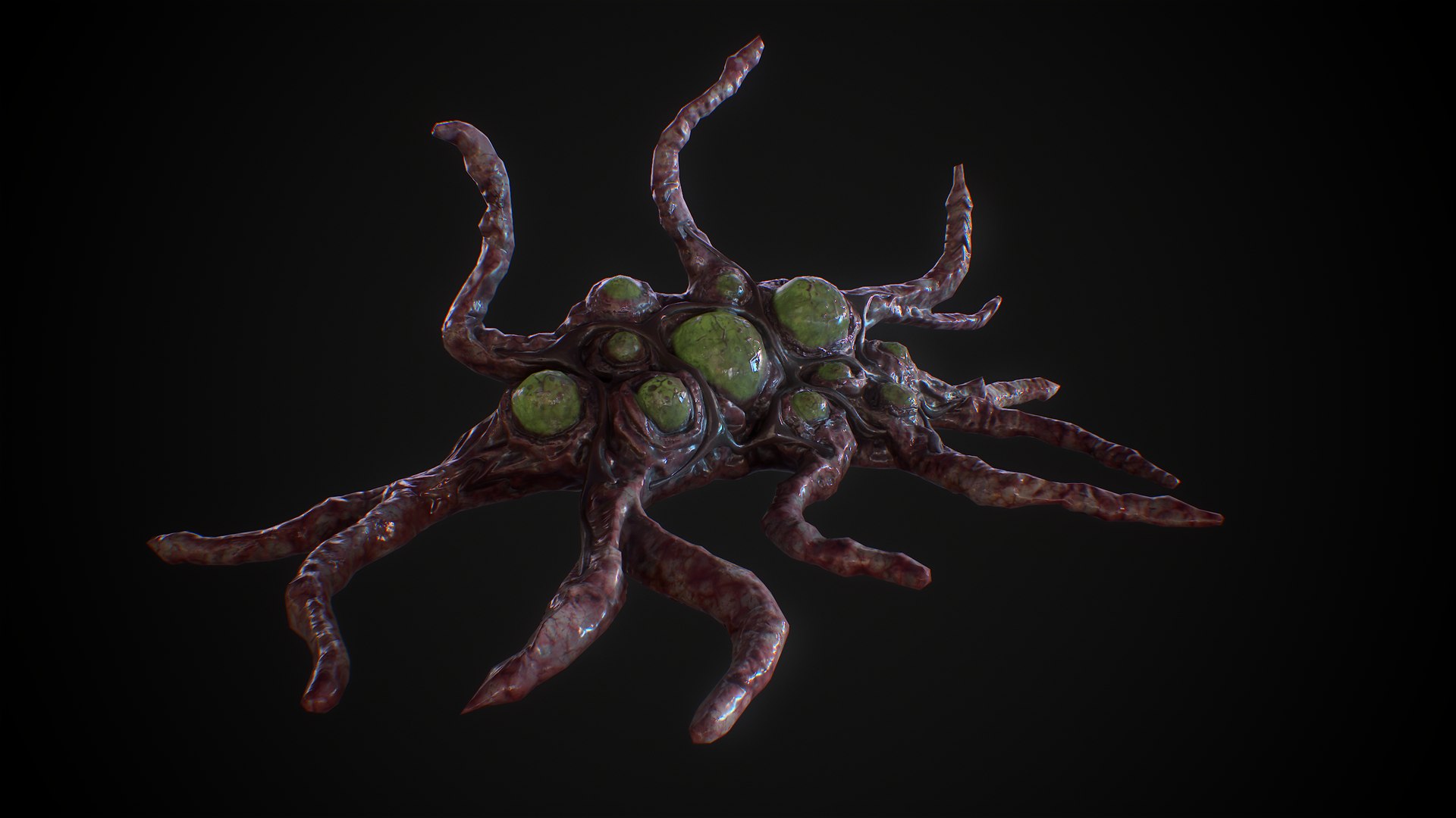 3D Model Biomass Alien Plant - Gameready Low-poly 3D Model - TurboSquid ...