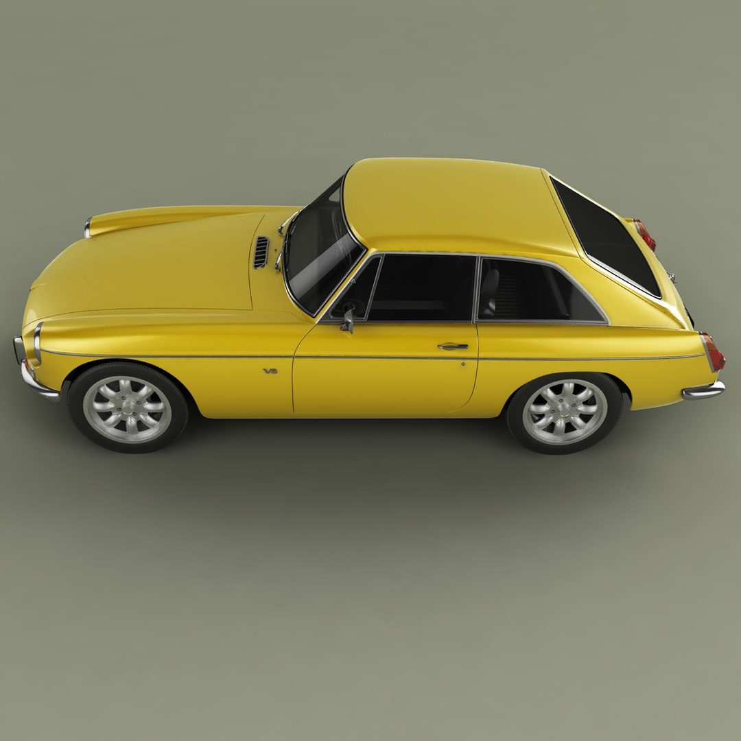 1973 Mg Mgb Gt 3d Model