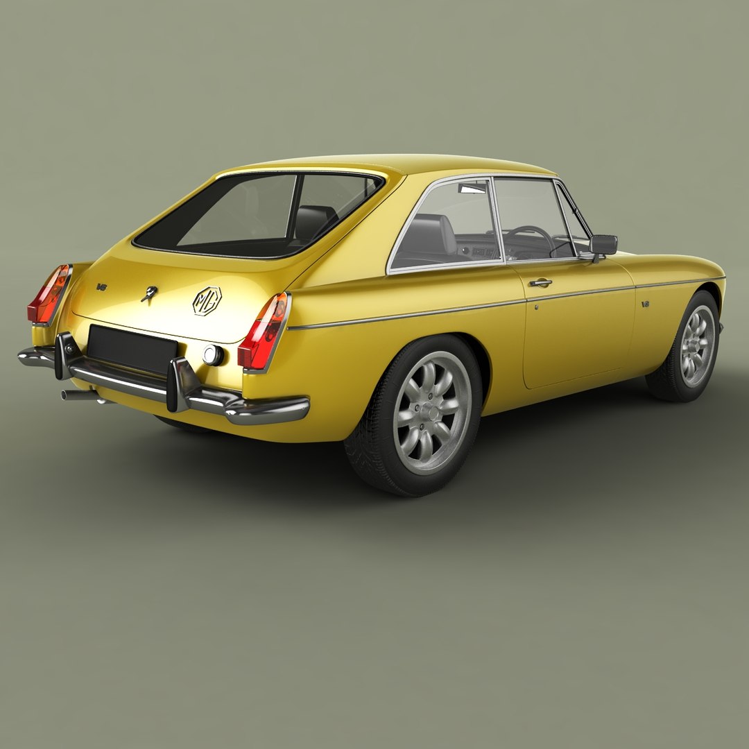 1973 Mg Mgb Gt 3d Model