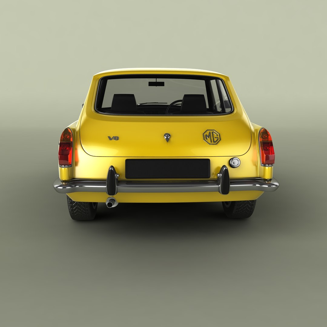 1973 Mg Mgb Gt 3d Model
