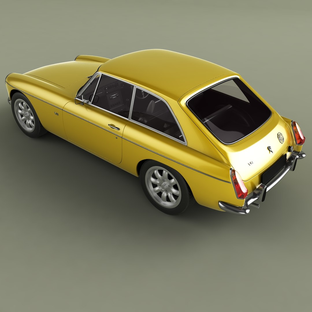 1973 Mg Mgb Gt 3d Model
