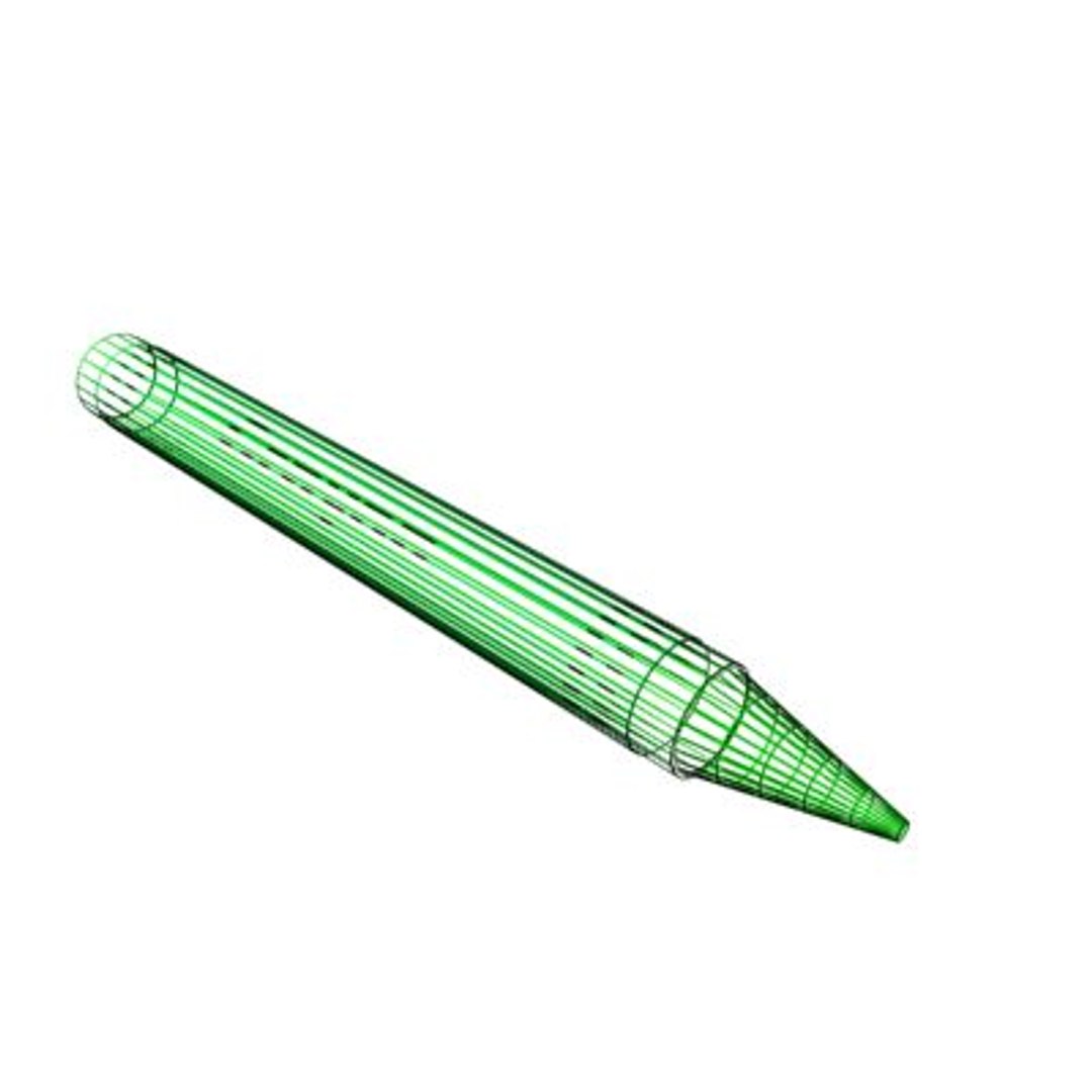 3d Model Crayon S Color