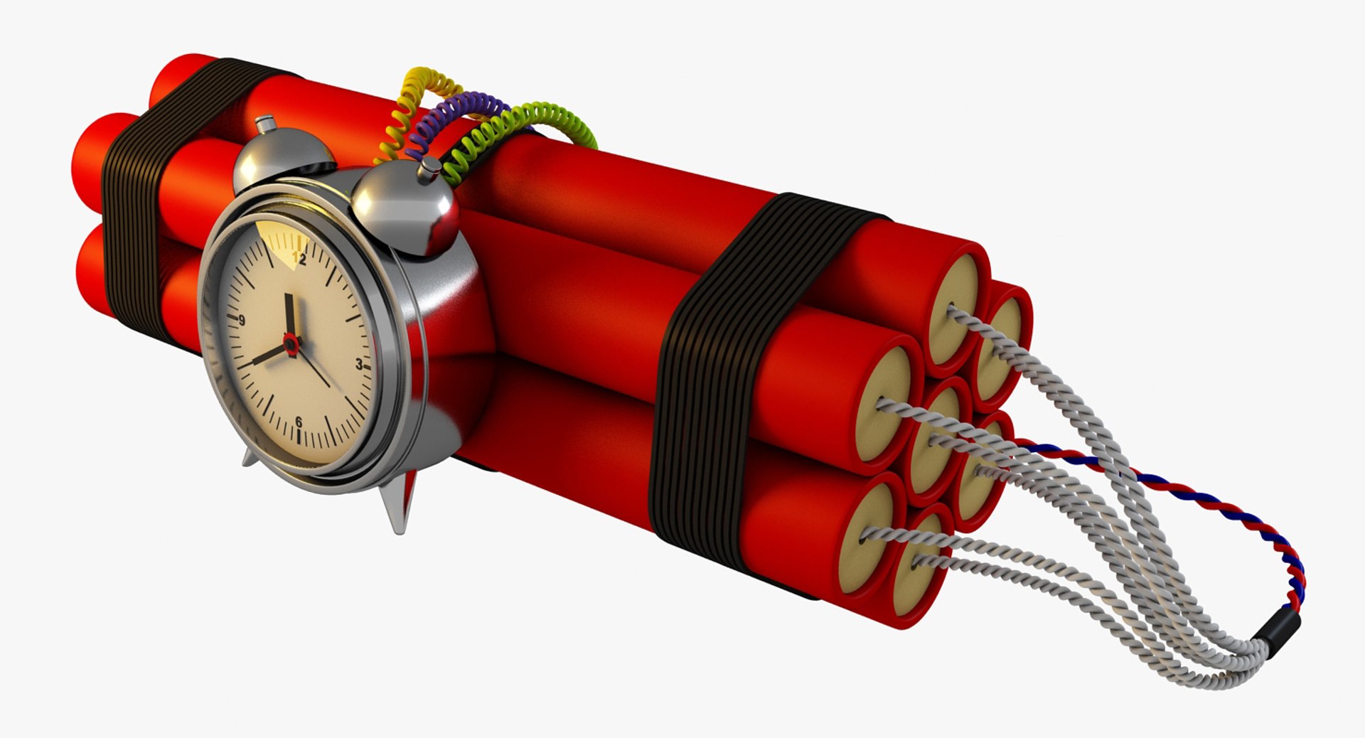 3d Model Of Time Symbol