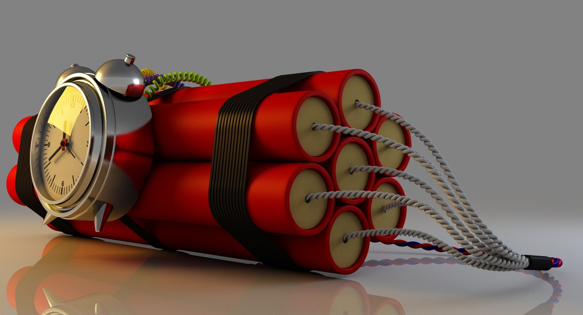 3d model of time symbol