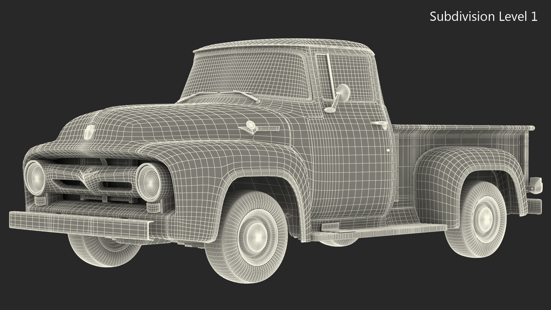 1956 f100 pickup truck 3D model - TurboSquid 1528400