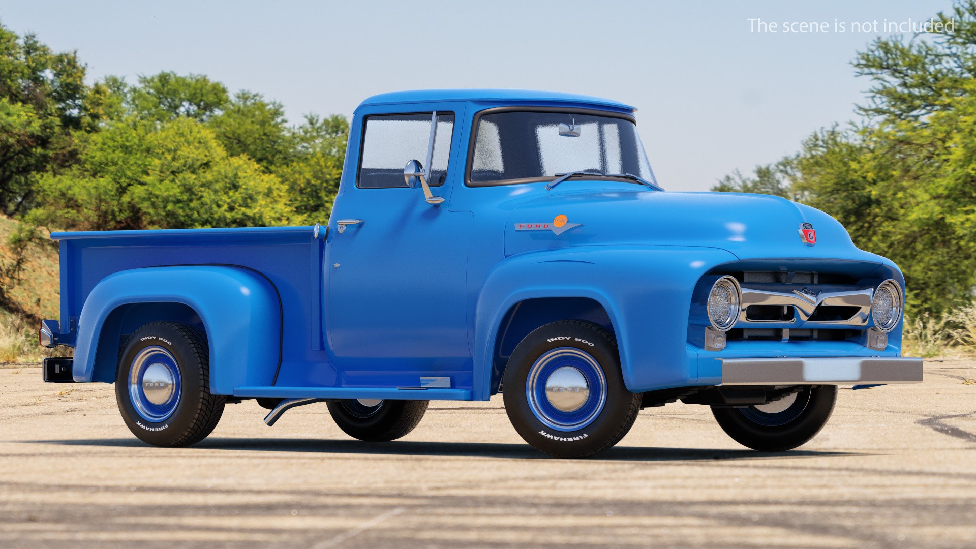 1956 f100 pickup truck 3D model - TurboSquid 1528400
