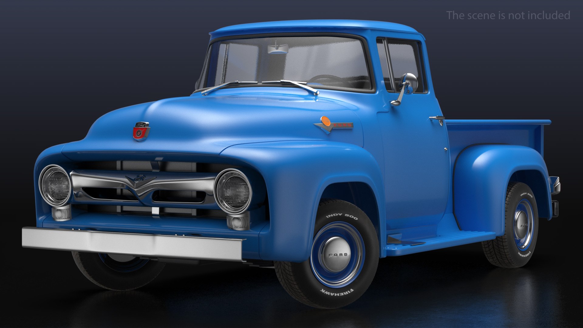 1956 f100 pickup truck 3D model - TurboSquid 1528400