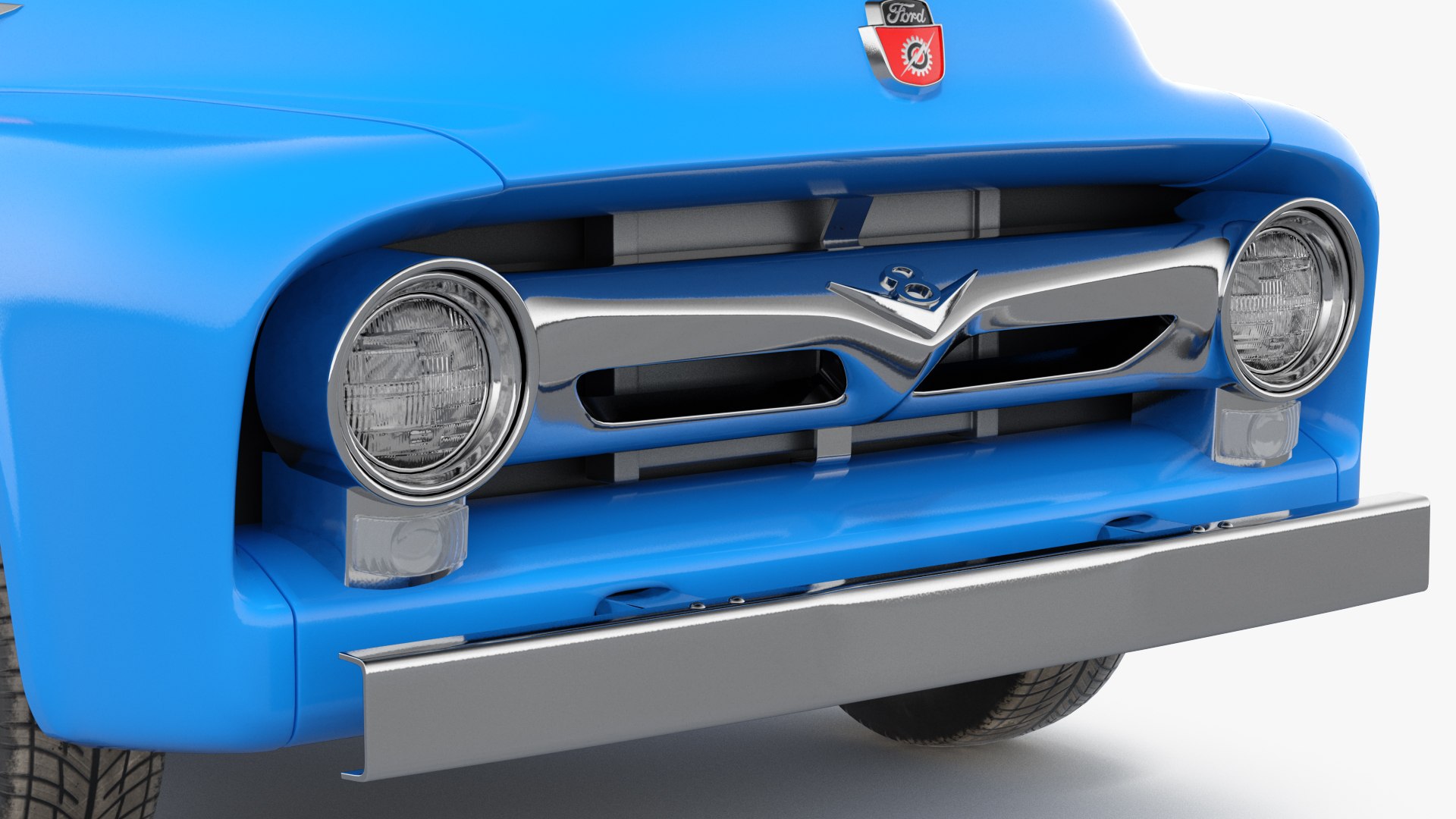 1956 f100 pickup truck 3D model - TurboSquid 1528400