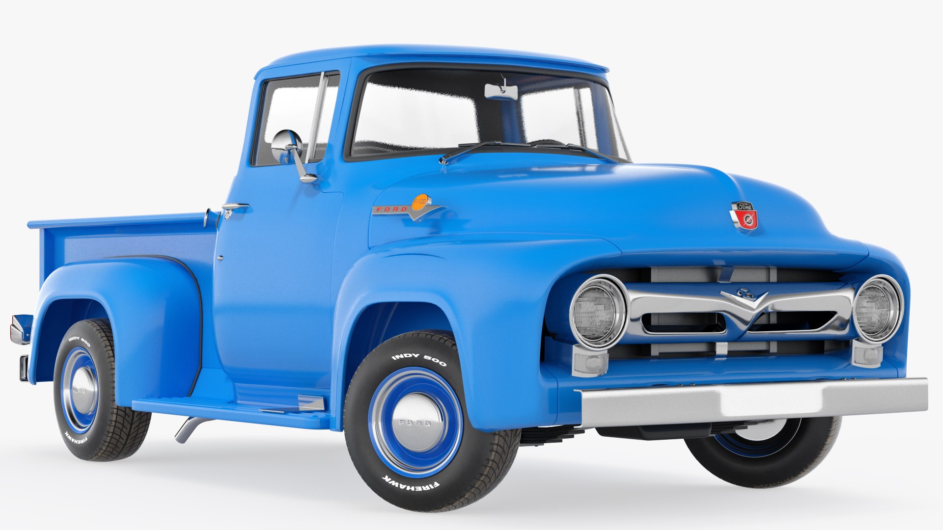 1956 f100 pickup truck 3D model - TurboSquid 1528400