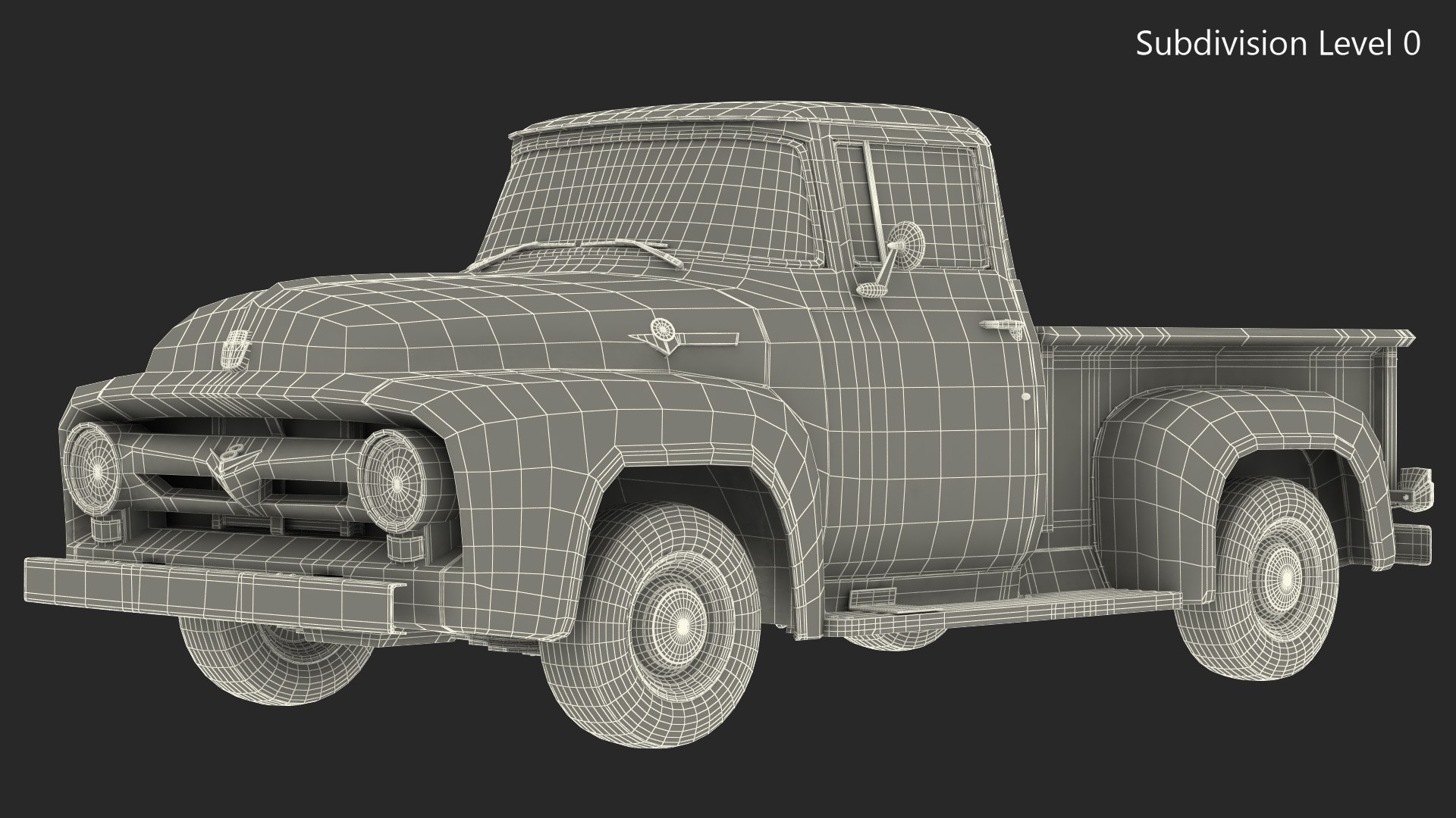 1956 f100 pickup truck 3D model - TurboSquid 1528400