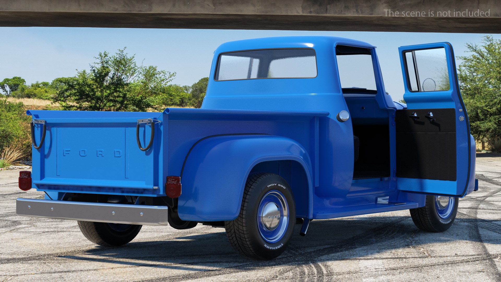 1956 f100 pickup truck 3D model - TurboSquid 1528400