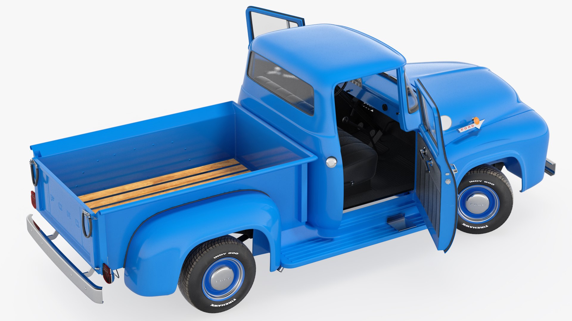 1956 f100 pickup truck 3D model - TurboSquid 1528400
