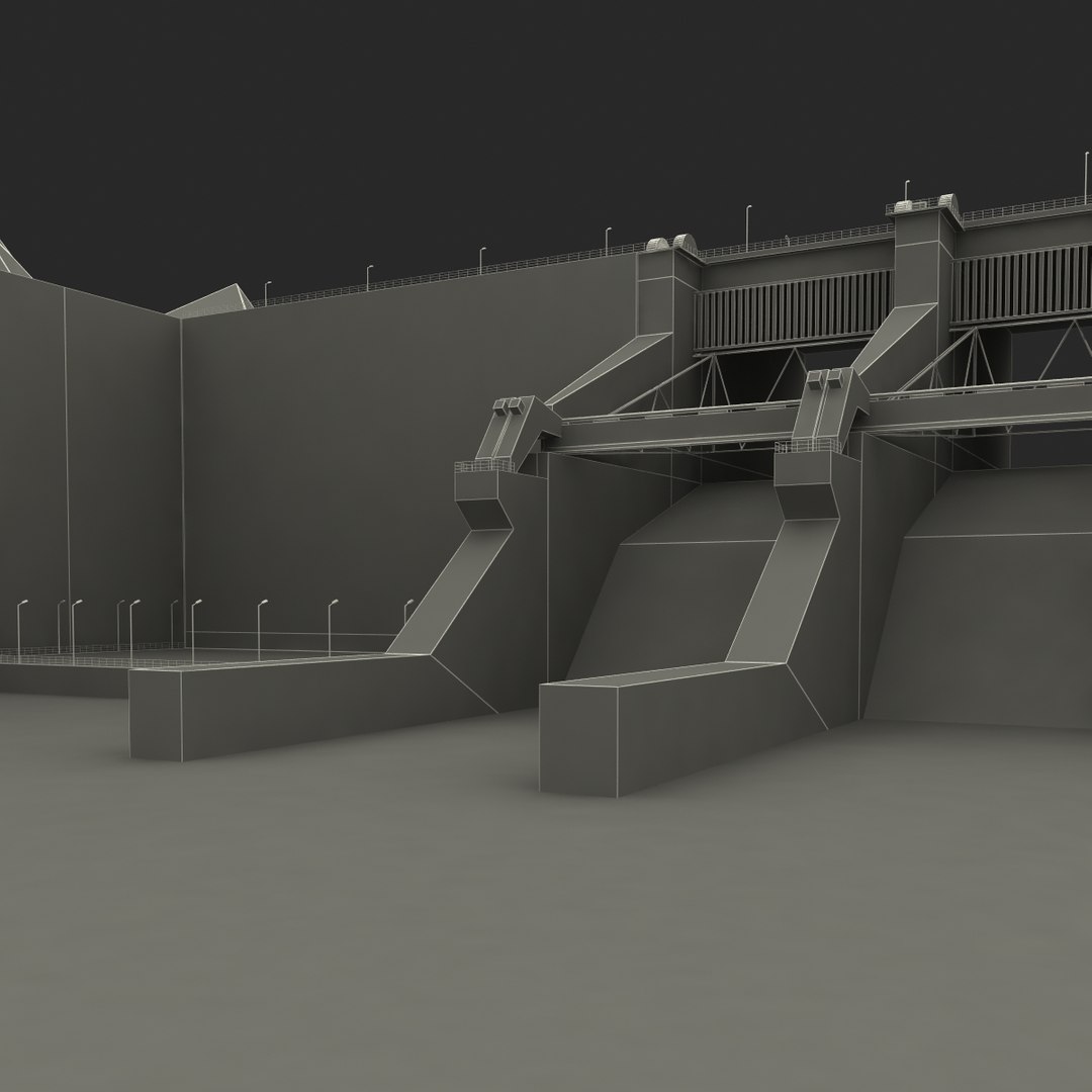 hydroelectric dam v3 3ds