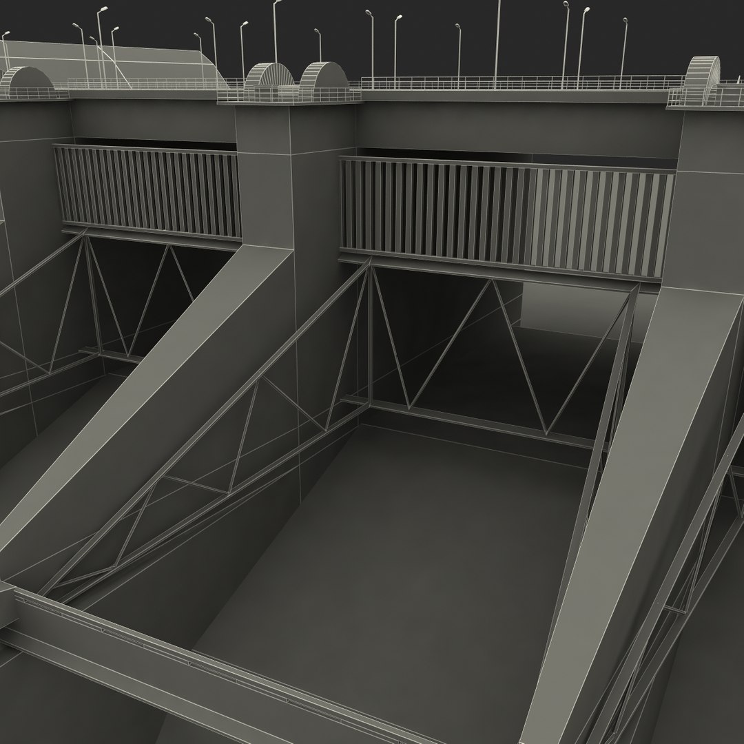 hydroelectric dam v3 3ds