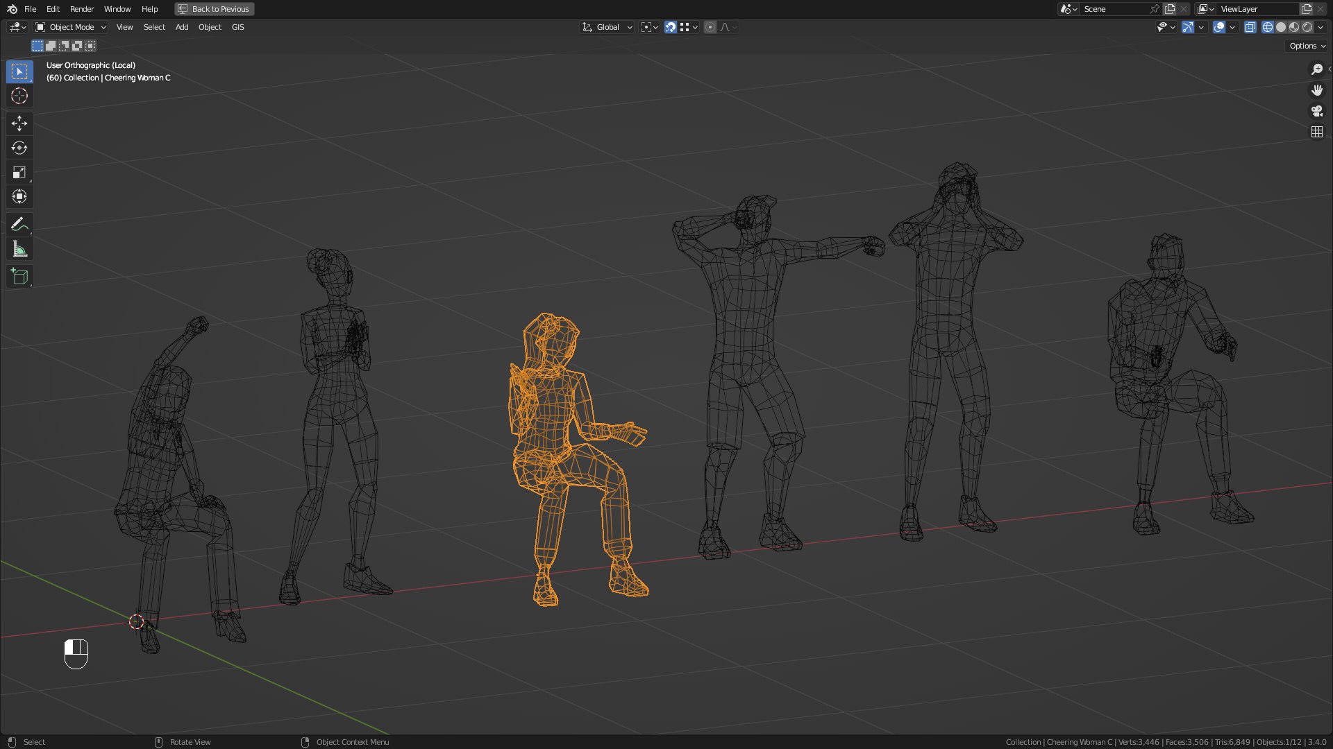 Cheering Crowd Pack - Animated And Rigged 3D Model - TurboSquid 2046140