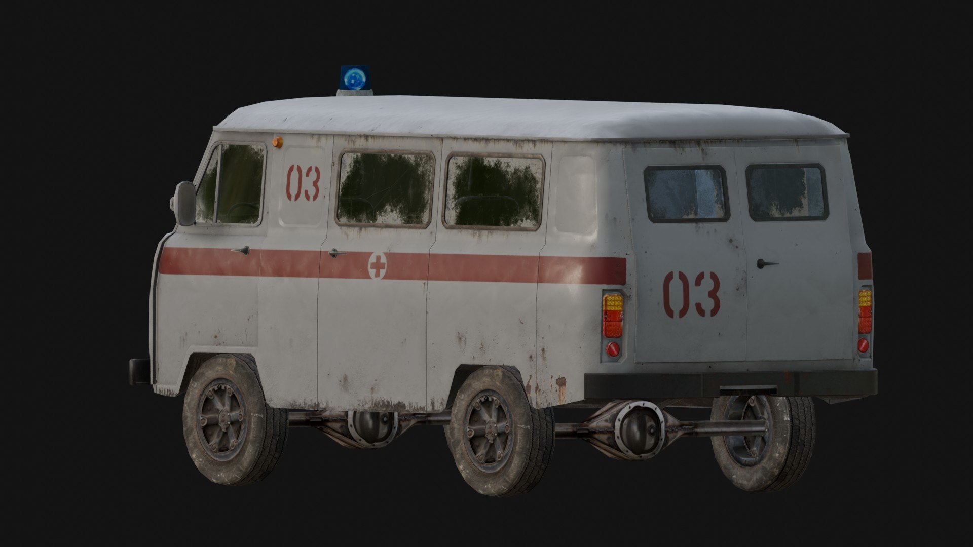 3D Soviet Van Model - TurboSquid 2311889