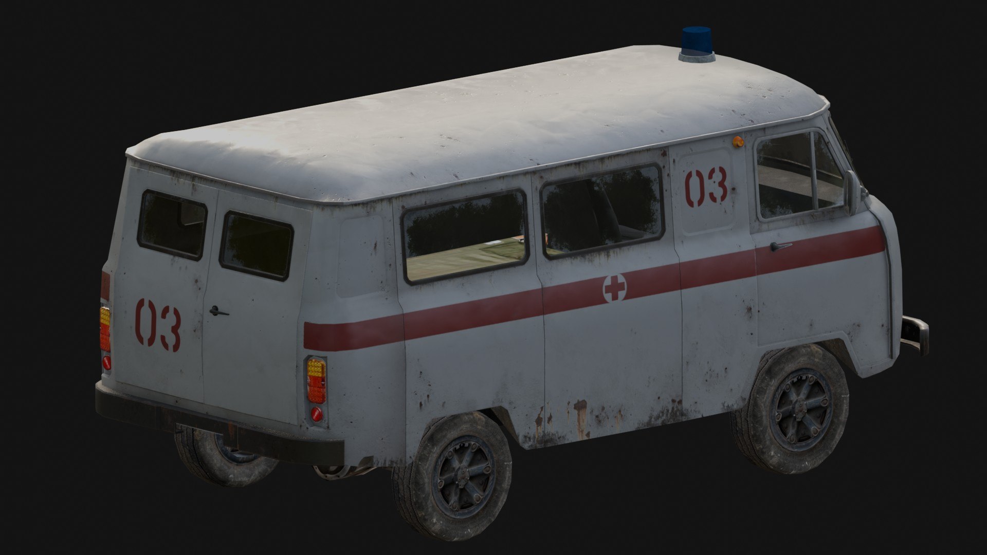 3D Soviet Van Model - TurboSquid 2311889