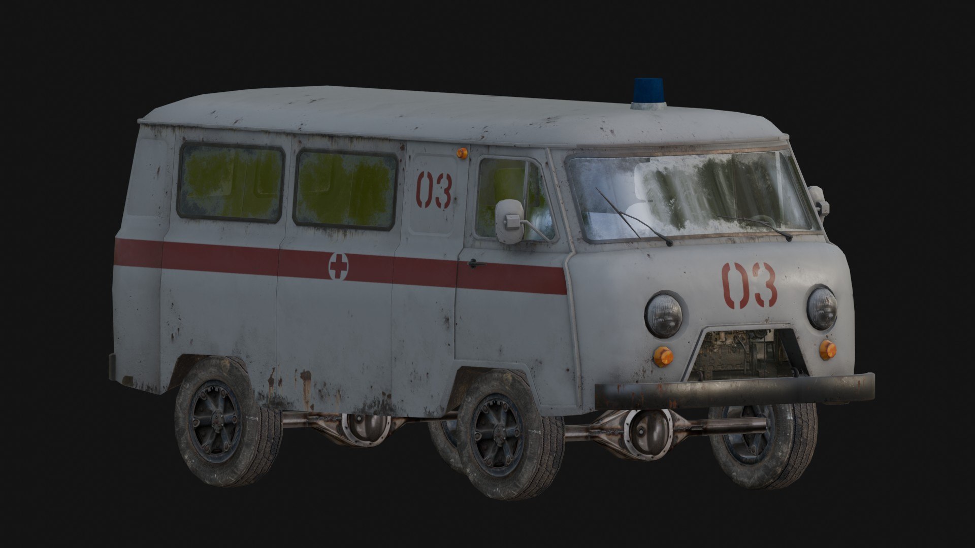 3D Soviet Van Model - TurboSquid 2311889