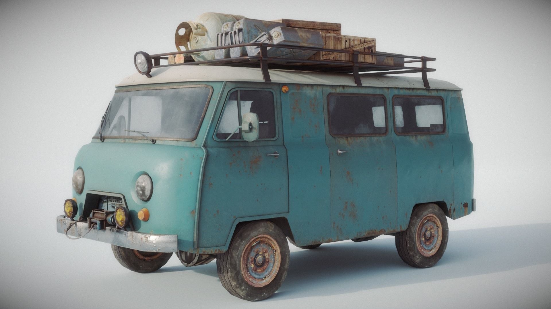 3D Soviet Van Model - TurboSquid 2311889