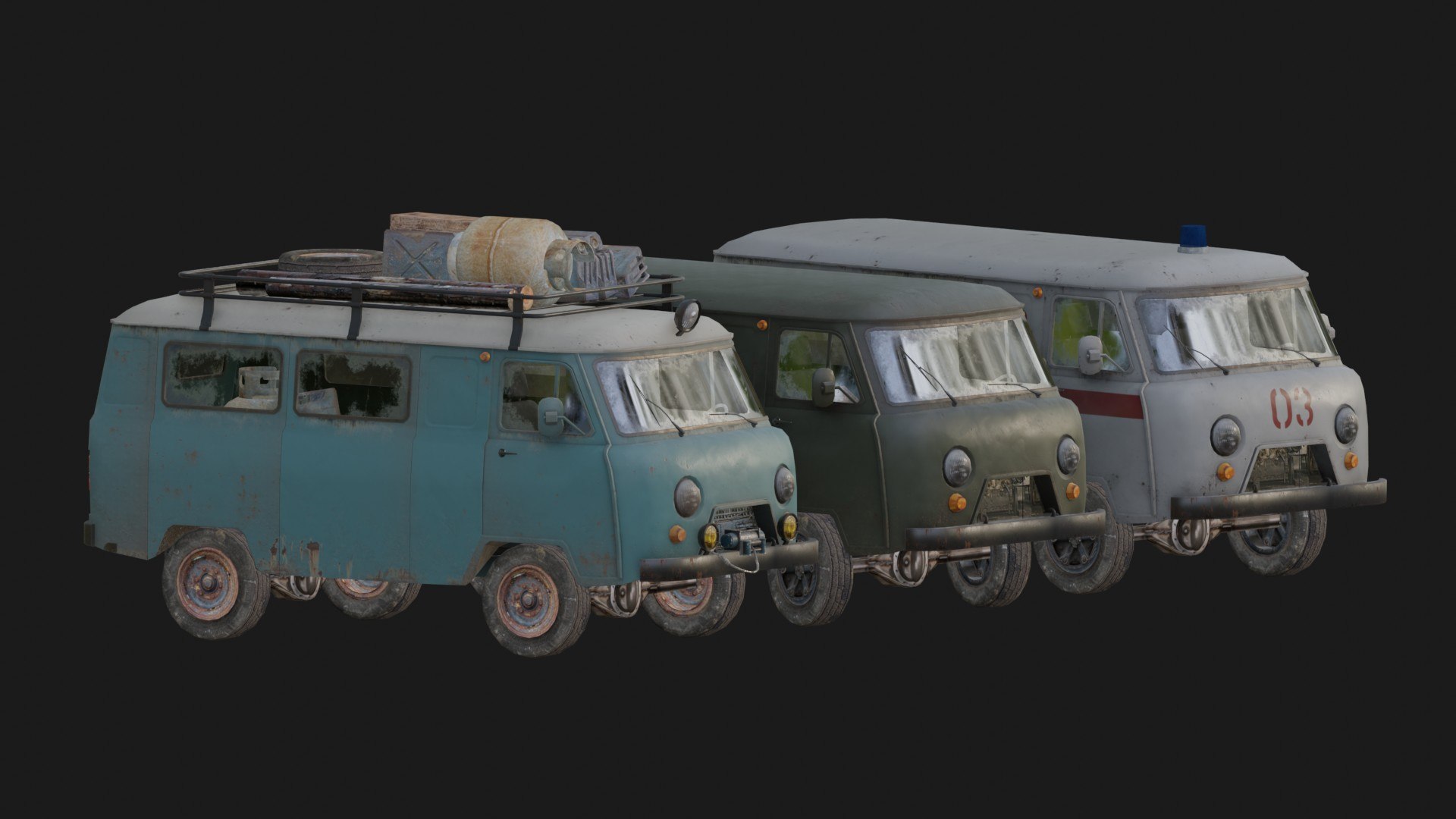 3D Soviet Van Model - TurboSquid 2311889