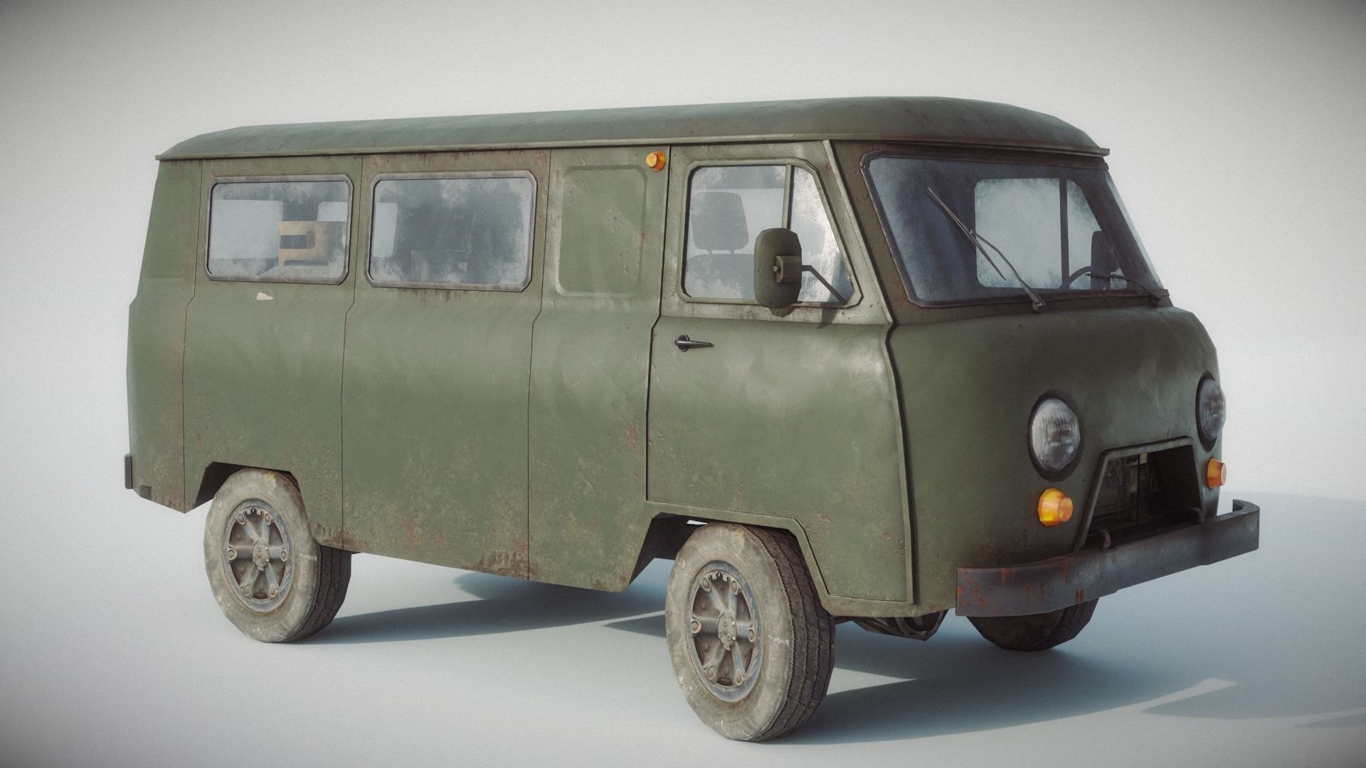 3D Soviet Van Model - TurboSquid 2311889