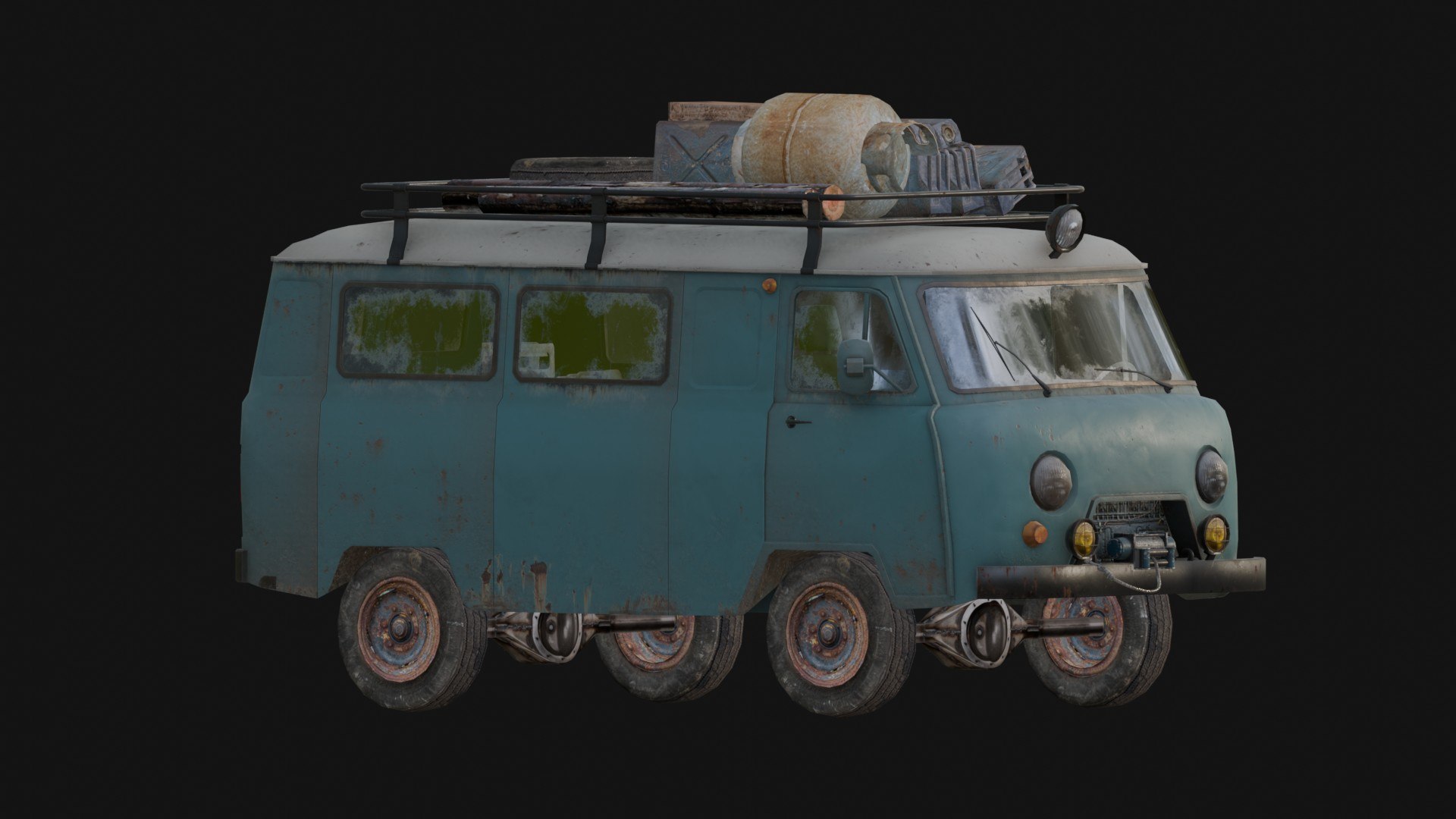 3D Soviet Van Model - TurboSquid 2311889