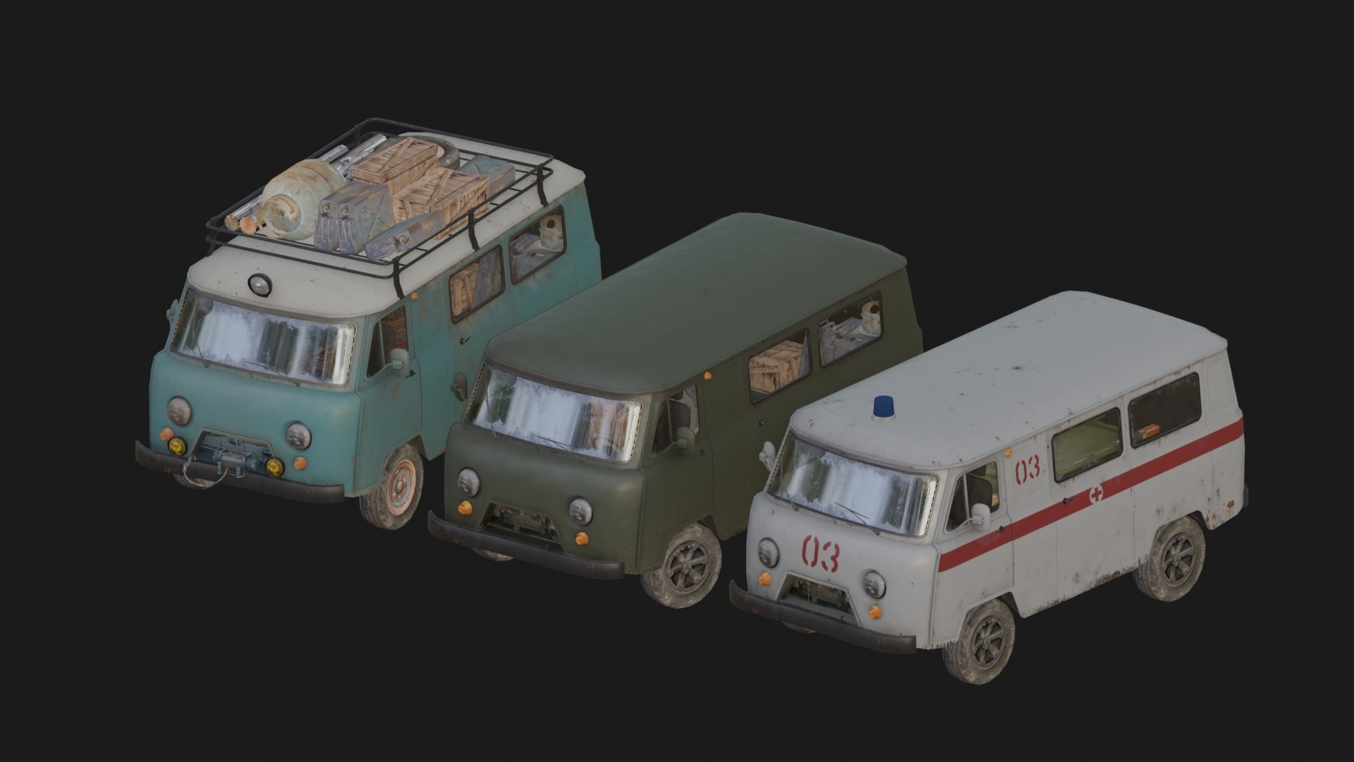 3D Soviet Van Model - TurboSquid 2311889